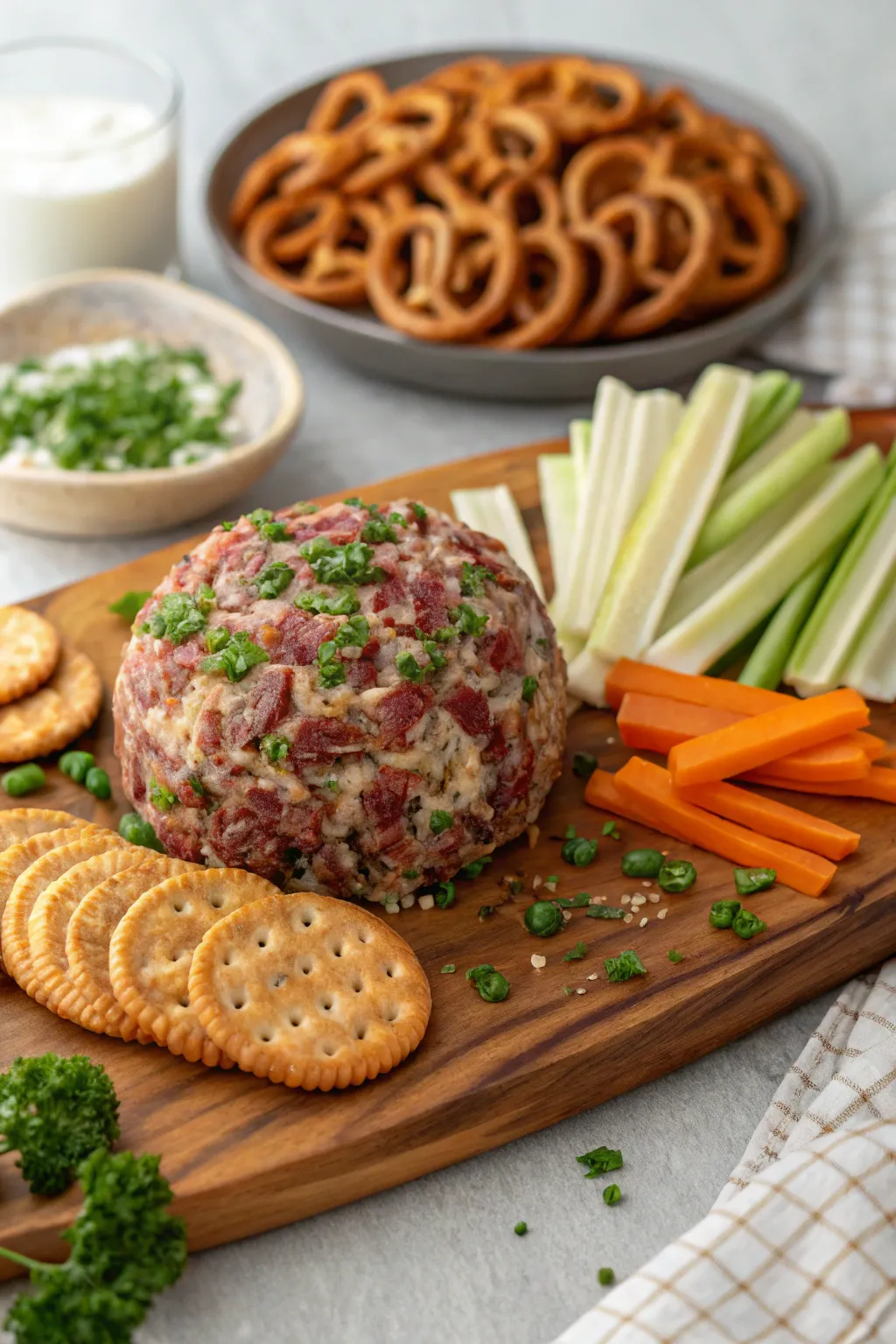Dried beef cheese ball recipe - flavormeat